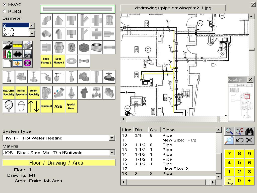 HVAC Estimating Takeoff Software